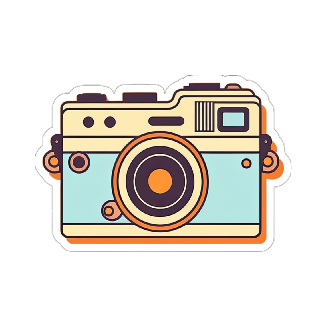 Vintage Analog Camera Sticker Cute Film Camera Vinyl Decal - Etsy