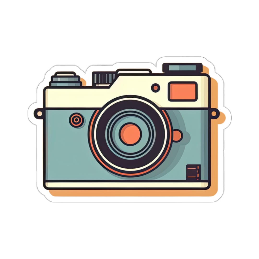Vintage Analog Camera Sticker | Hip Photography Vinyl Decal | Indoor ...