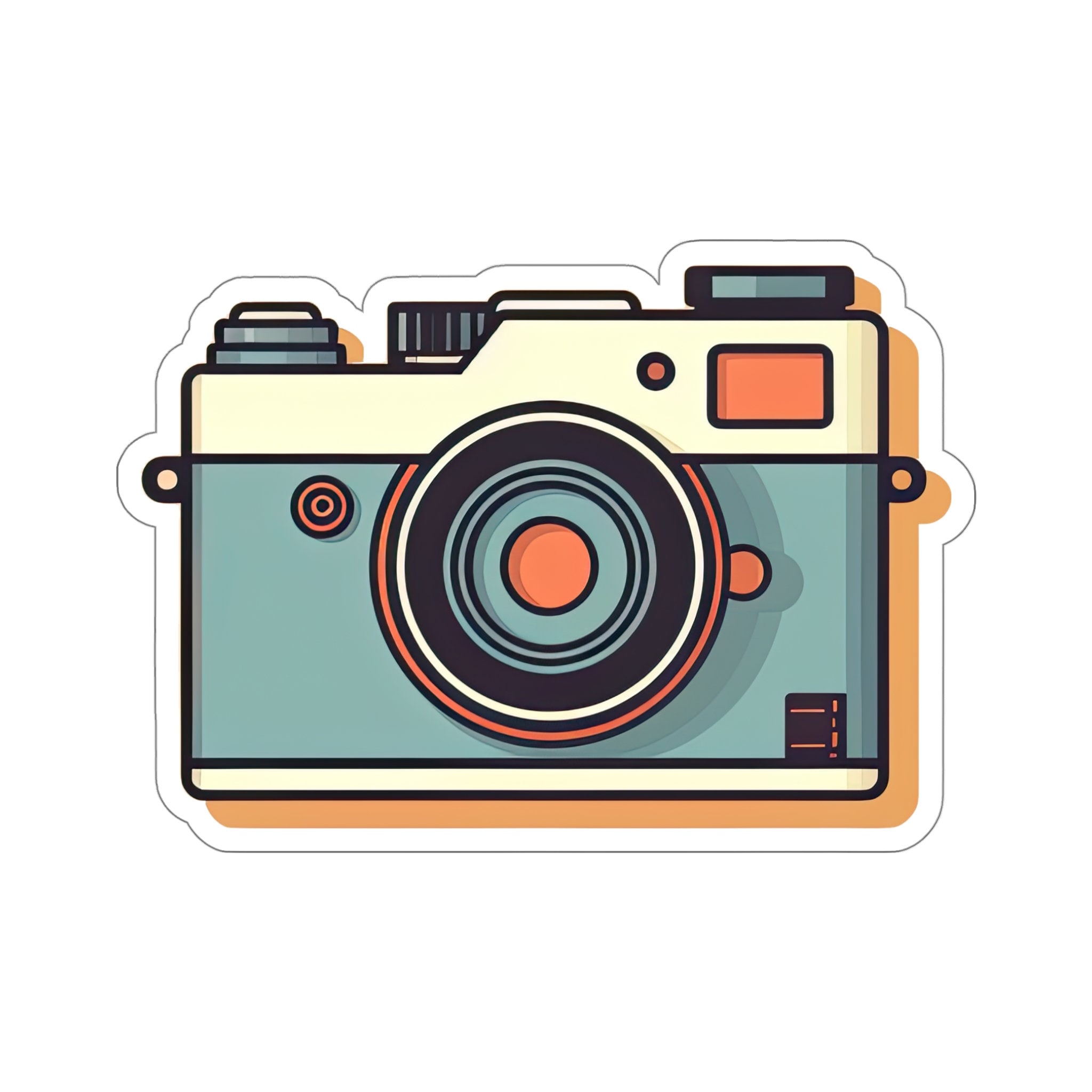 Vintage Analog Camera Sticker Hip Photography Vinyl Decal Indoor ...