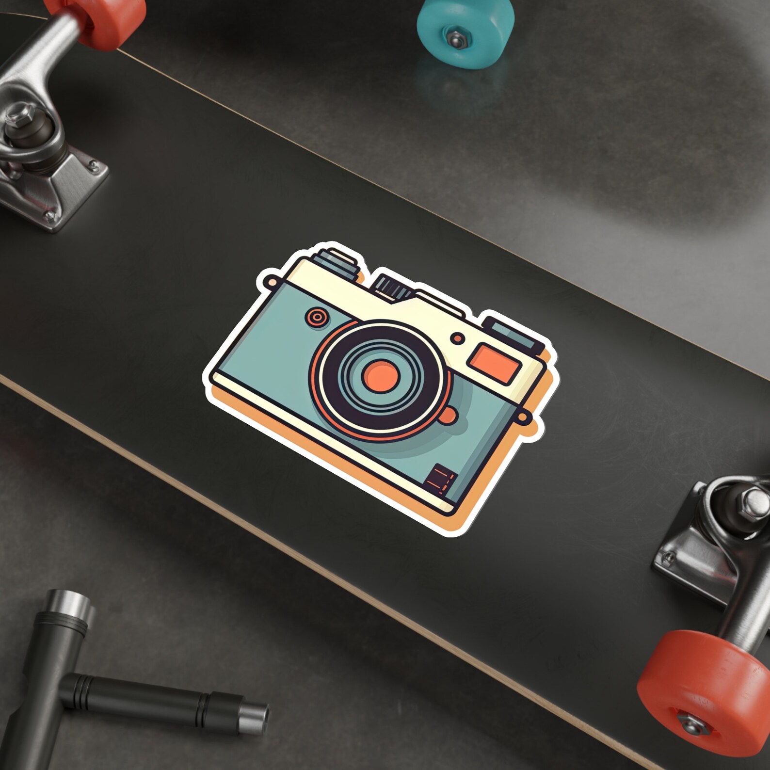 Vintage Analog Camera Sticker | Hip Photography Vinyl Decal | Indoor ...