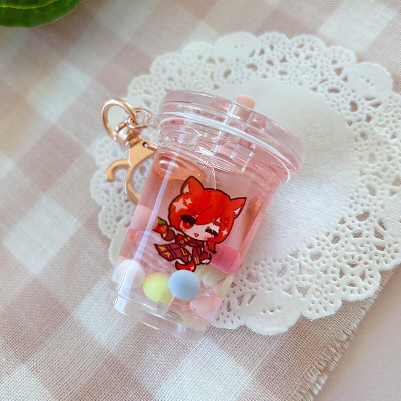Boba Tea Keychain - Etsy