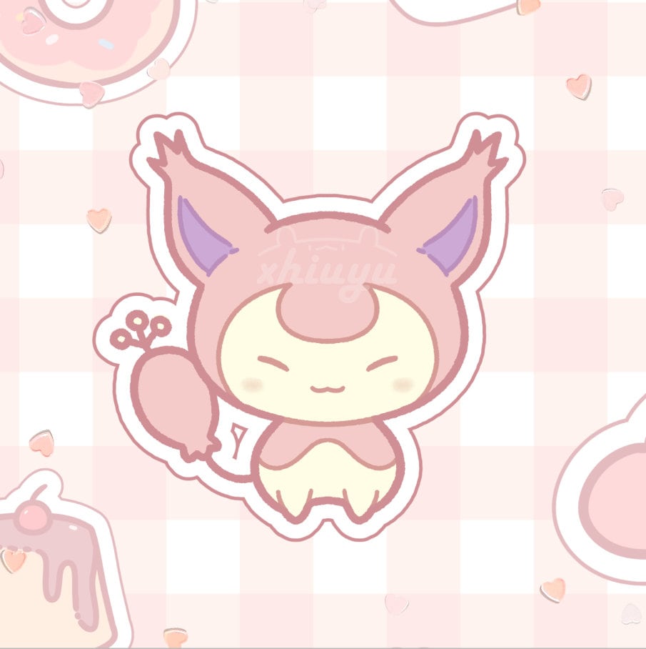 Skitty Vinyl Sticker Matte Decal 2in. - Etsy