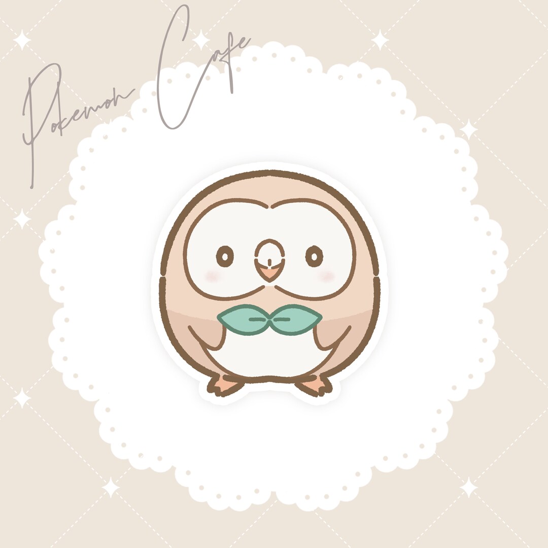 Rowlet Sticker 2 In. Matte Vinyl Decal - Etsy