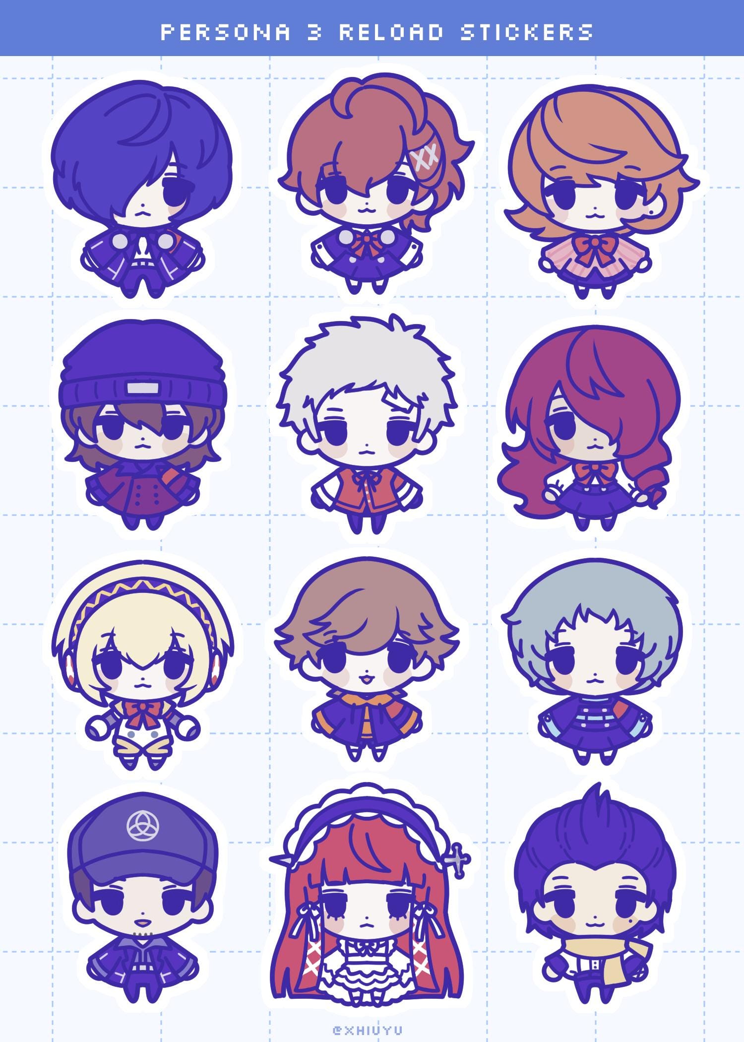 P3R Sticker Sheet - Etsy