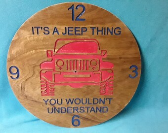 Jeep wall clock | Etsy