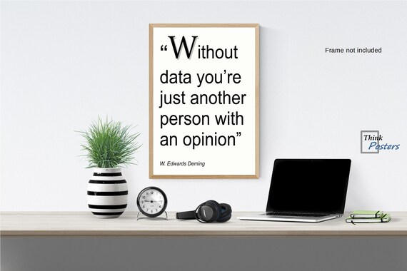 Poster print W. Edwards Deming quote | Etsy