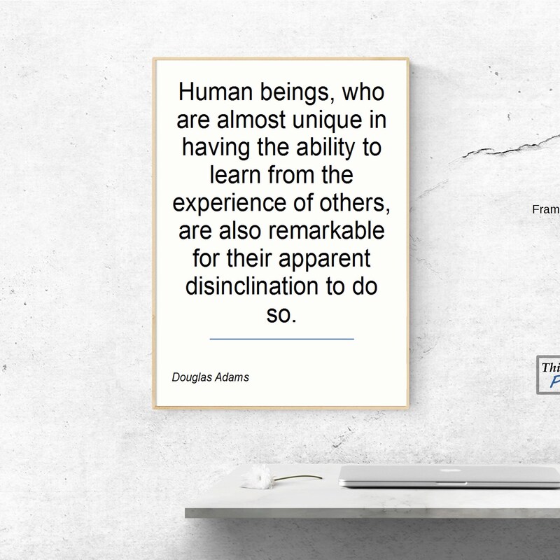 Douglas Adams Quote - Etsy