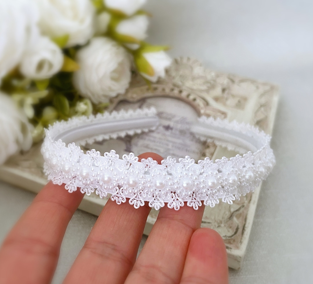 Holy Communion Headband / Flower Girl Headband / Alice Band / Baptism ...