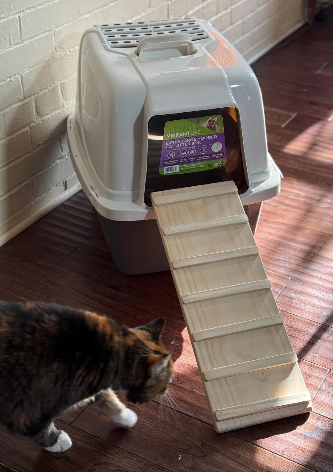 Cat Litter Box Ramp for Cats, a Sturdy Ramp is Great for Ambulatory ...