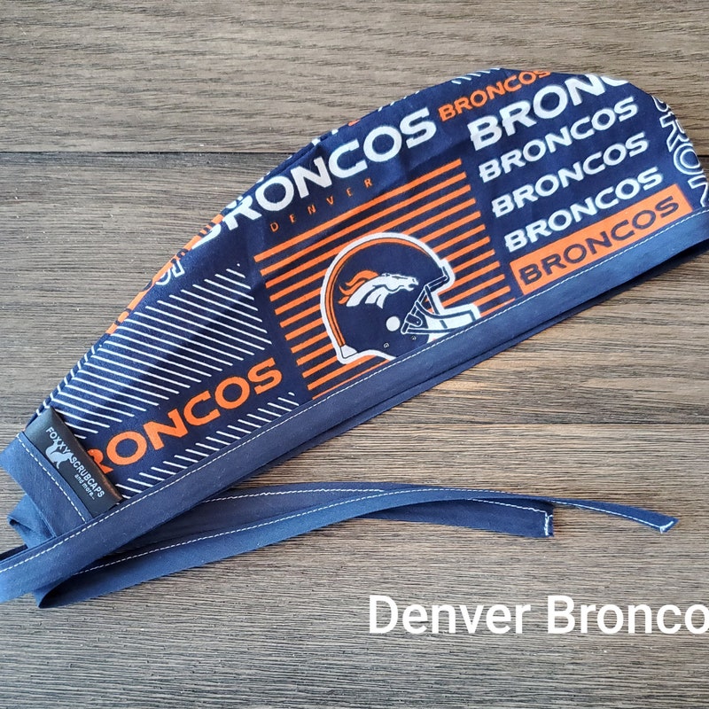 Denver Bronco Scrub Cap - Etsy