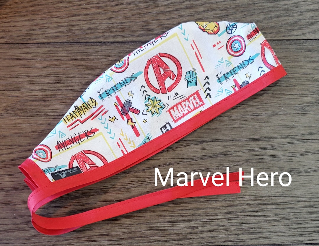 Marvel Hero - Surgical Scrub Caps - Etsy