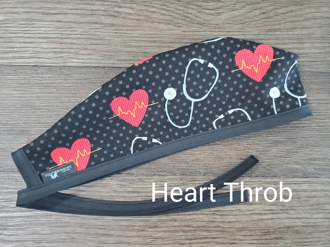 Heart Throb - Surgical Scrub Caps - Etsy