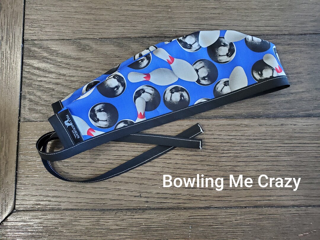 Bowling Ball and Pins - Surgical Scrub Cap - Etsy