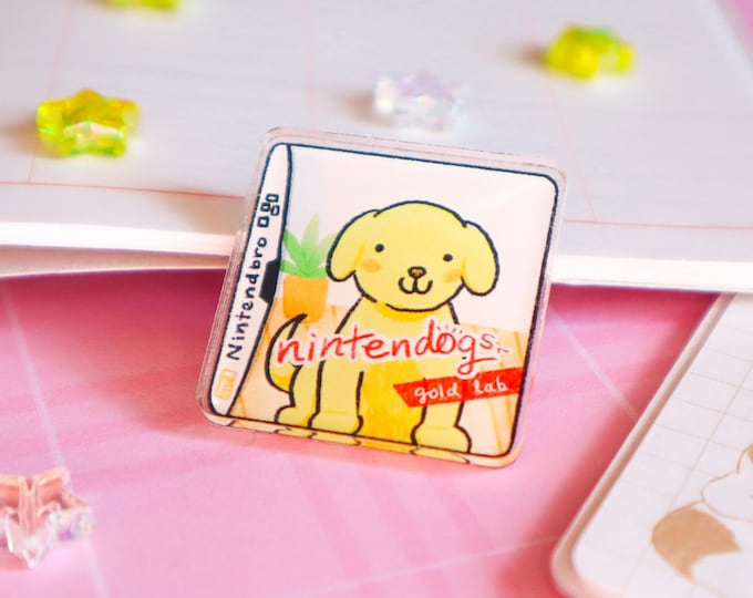Virtual Pet DS Dog, Golden Lab DS Cartridge Pin - Etsy