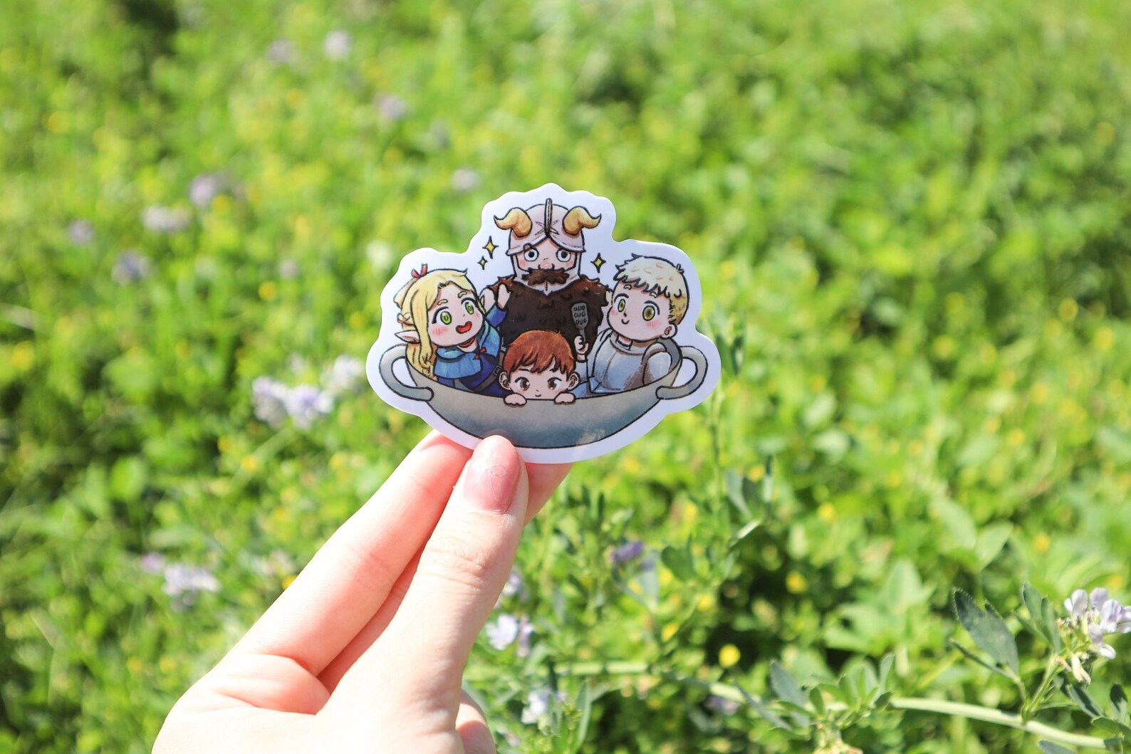 Dungeon Meshi Party Wok Sticker, Senshi, Laios Chibi Art - Etsy