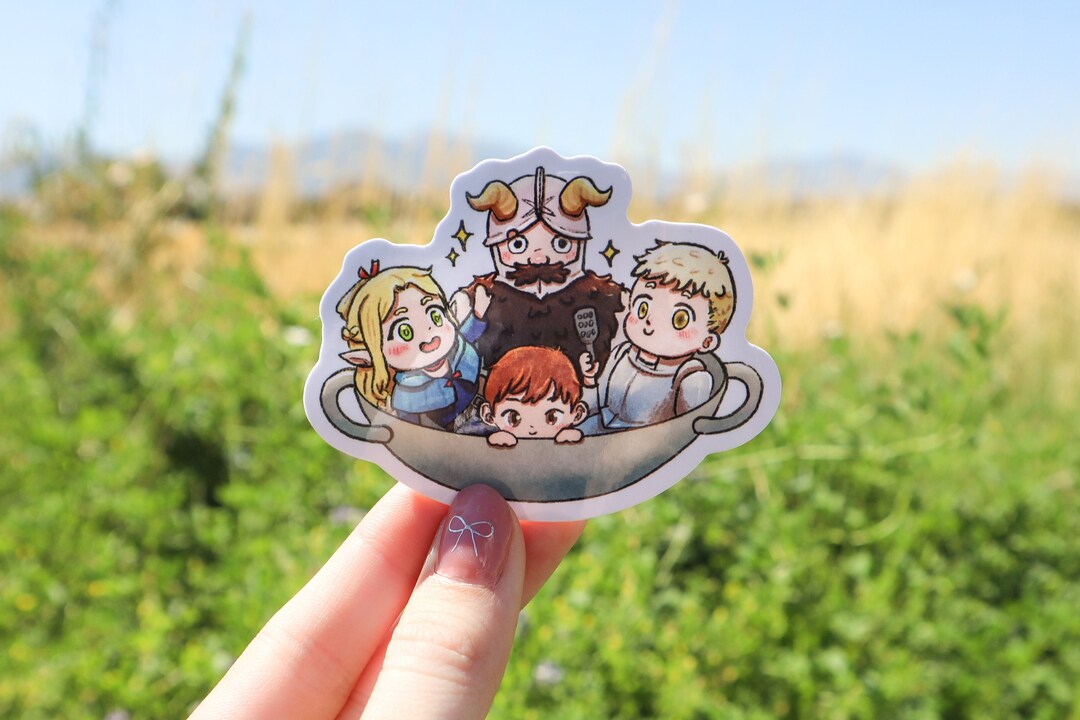 Dungeon Meshi Party Wok Sticker, Senshi, Laios Chibi Art - Etsy