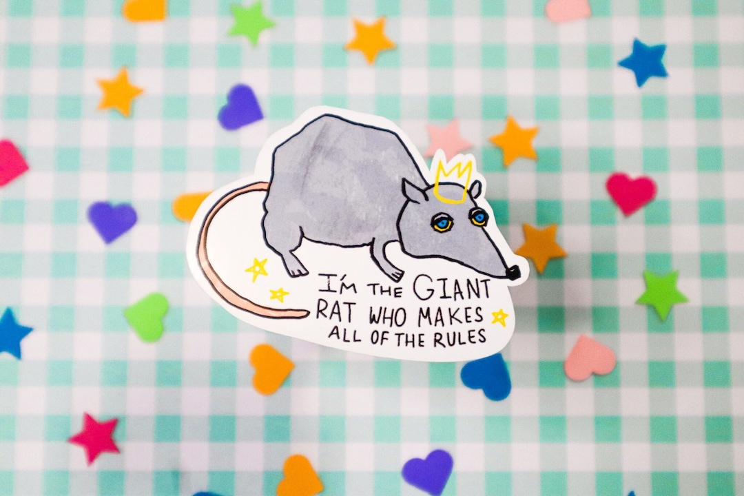 Jerma Giant Rat Sticker - Handmade Stickers - Etsy