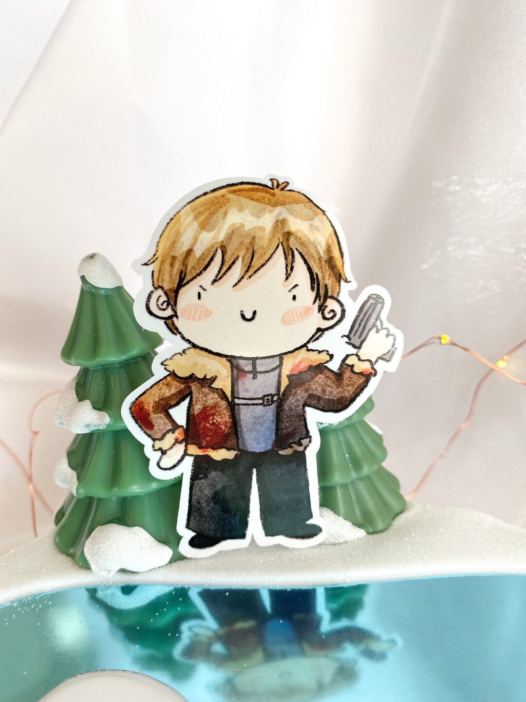 Chibi Leon Resi 4 Resident Evil Anime Chibi Sticker - Etsy