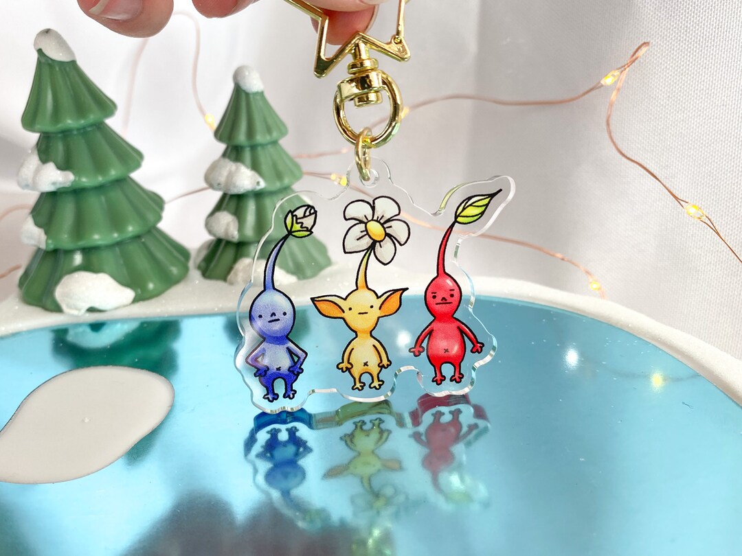 Double-sided Booty Pikmin Keychains, Inspired by Pikmin 4 - Etsy