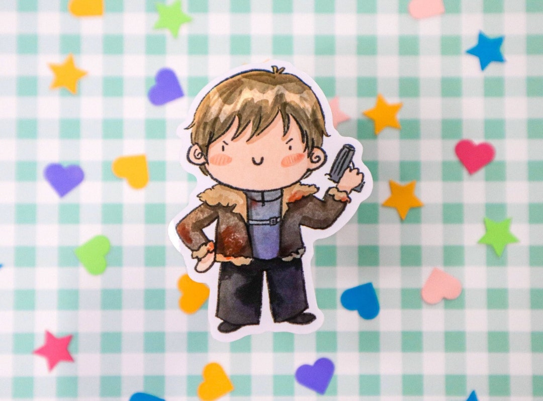 Chibi Leon Resi 4 , Resident Evil, Anime Chibi Sticker - Etsy