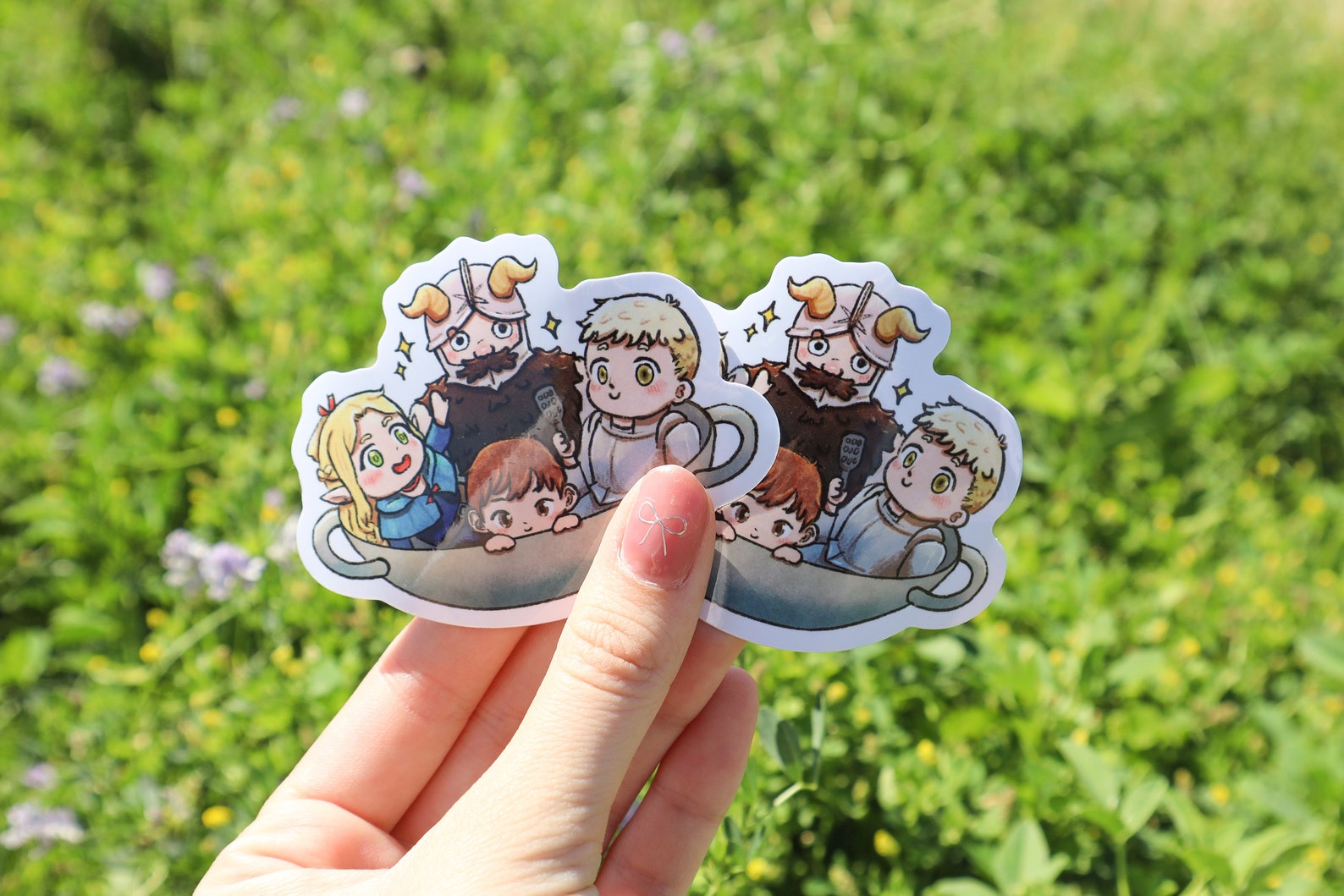 Dungeon Meshi Party Wok Sticker, Senshi, Laios Chibi Art - Etsy
