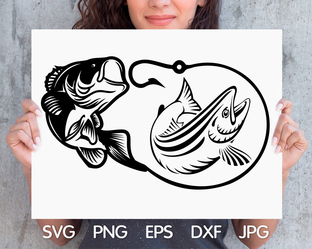 Fishing SVG Bait Svg Hook SVG Fish Svg Cutting File Fish Silhouette ...