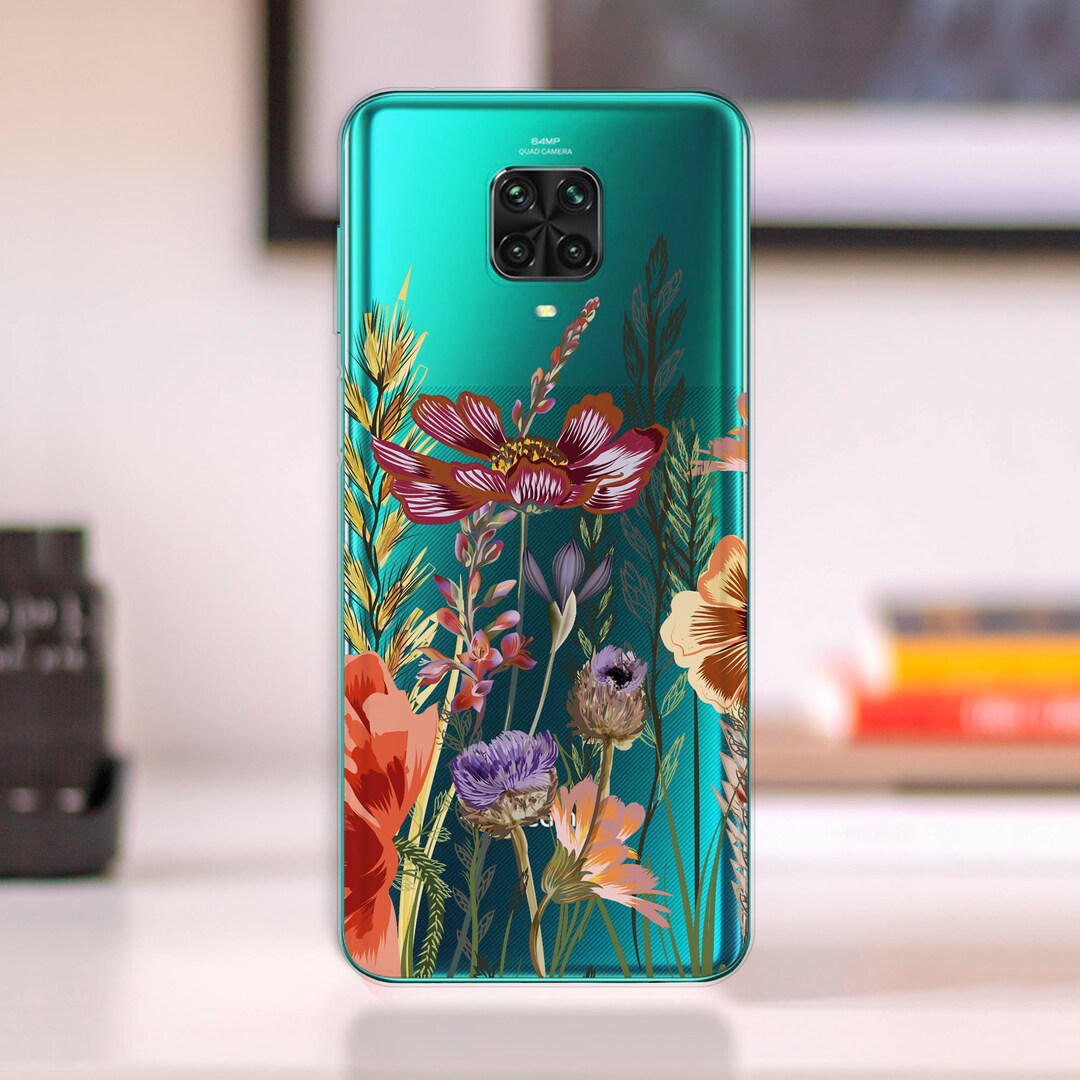 Floral Xiaomi Redmi Note 8 7 6 5 Pro 9 10T Case Flowers Redmi 5 Plus A1 ...