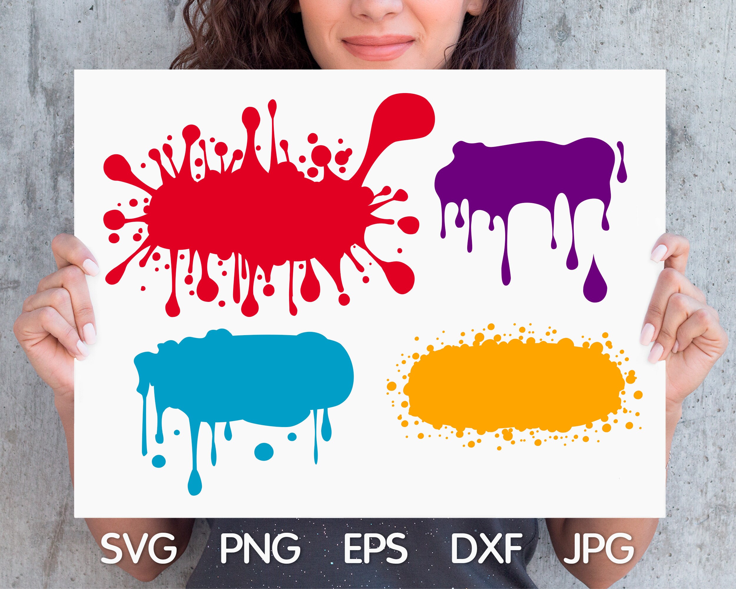 Malt SVG Flecken Svg Tinte SVG bunte Svg schneiden Datei - Etsy Schweiz