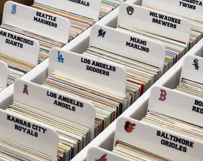 BASEBALL CARD BOX - Etsy