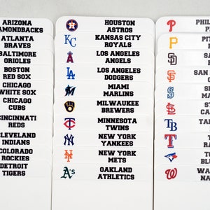 Sort Cards by Professional Baseball Teams | Card Dividers W/ FREE MLB ...