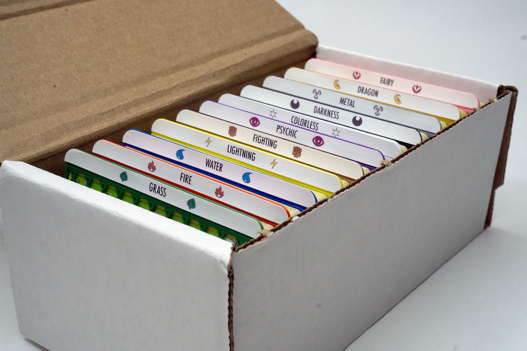 Custom Trading Card Divider Set W/ FREE Labels | 3D Printed | Storage ...