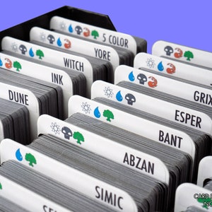 Sort MTG by Color Combinations | Trading Card Dividers W/ FREE Labels ...