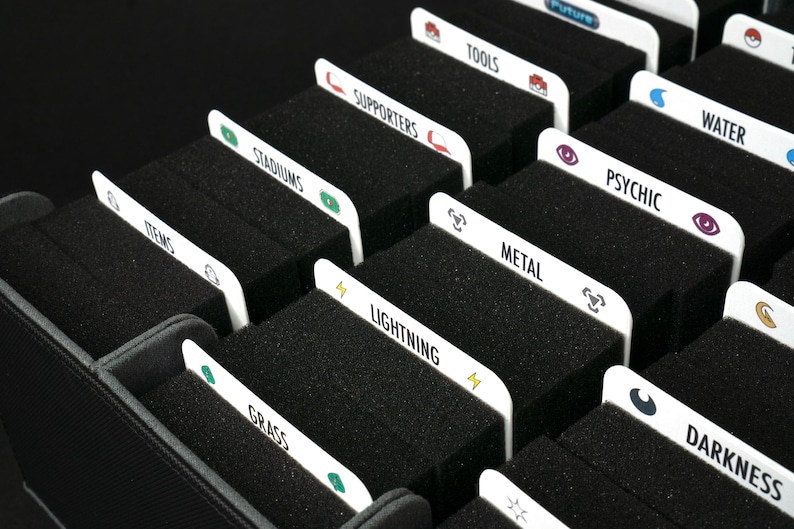 Sort Pokémon by Pokémon Types and Trainer | Trading Card Dividers W ...
