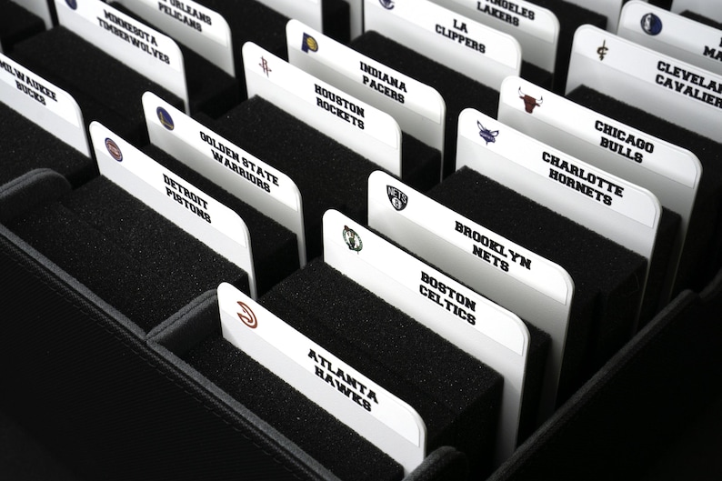 Sort Cards by Professional Basketball Teams | Card Dividers W/ FREE NBA ...