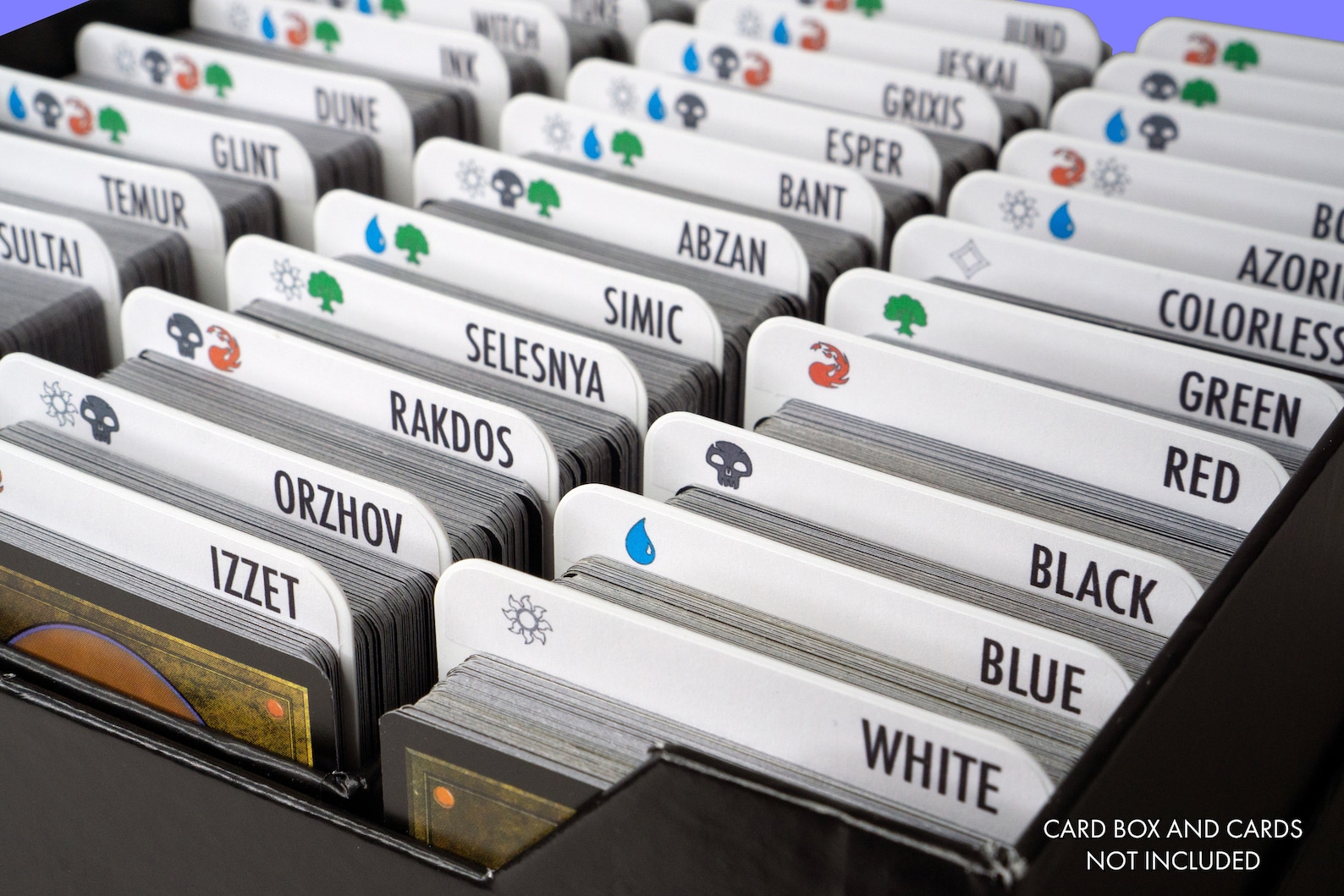 Sort MTG by Color Combinations Trading Card Dividers W/ FREE - Etsy