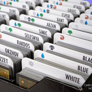 Sort MTG by Color Combinations | Trading Card Dividers W/ FREE Labels ...