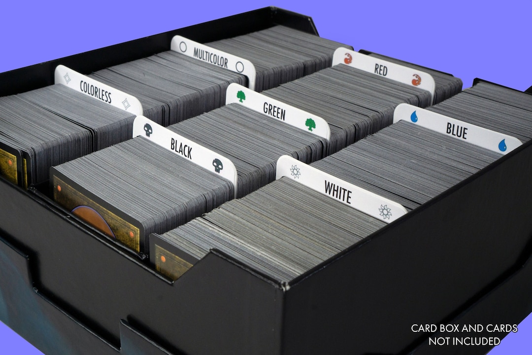 Sort MTG by Mana Colors | Trading Card Dividers W/ FREE Labels ...