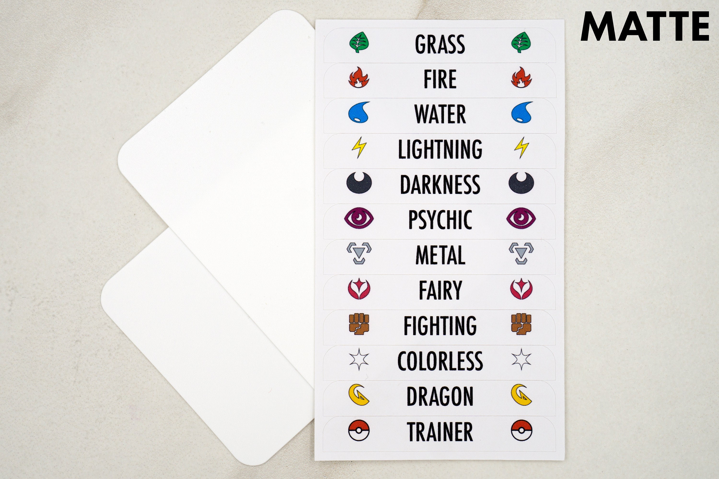 Sort Pokémon by Pokémon Types and Trainer Trading Card - Etsy