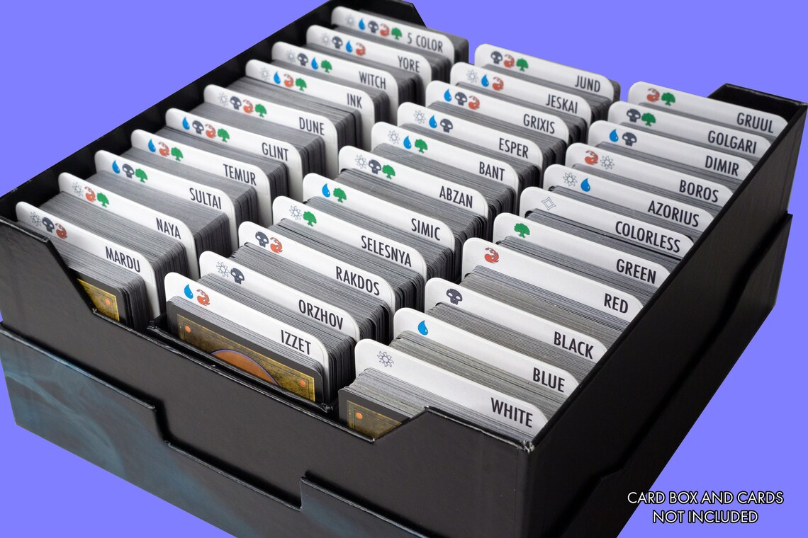 Sort MTG by Color Combinations Trading Card Dividers W/ FREE - Etsy