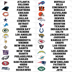 Sort Cards by Professional Football Teams | Card Dividers W/ FREE NFL ...