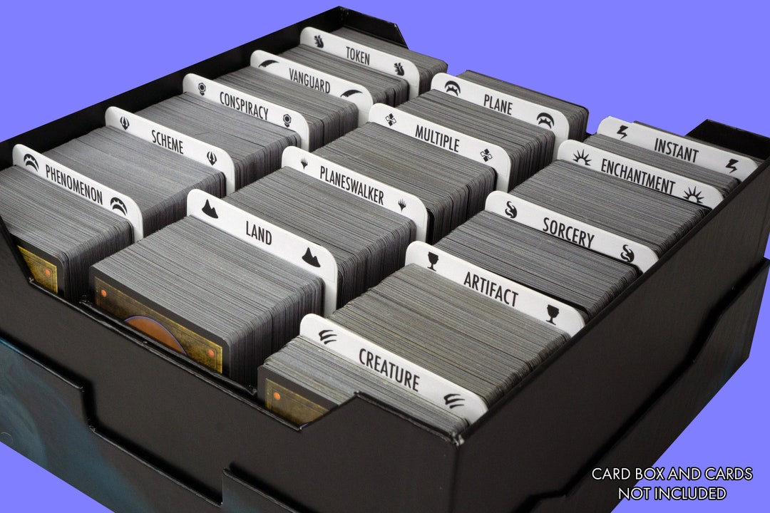 Sort MTG by Card Types | Trading Card Dividers W/ FREE Labels ...