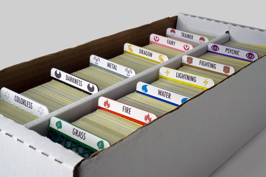 12 Custom Trading Card Dividers W/ FREE Labels | 3D Printed | Storage ...