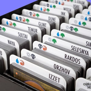 Sort MTG by Color Combinations | Trading Card Dividers W/ FREE Labels ...