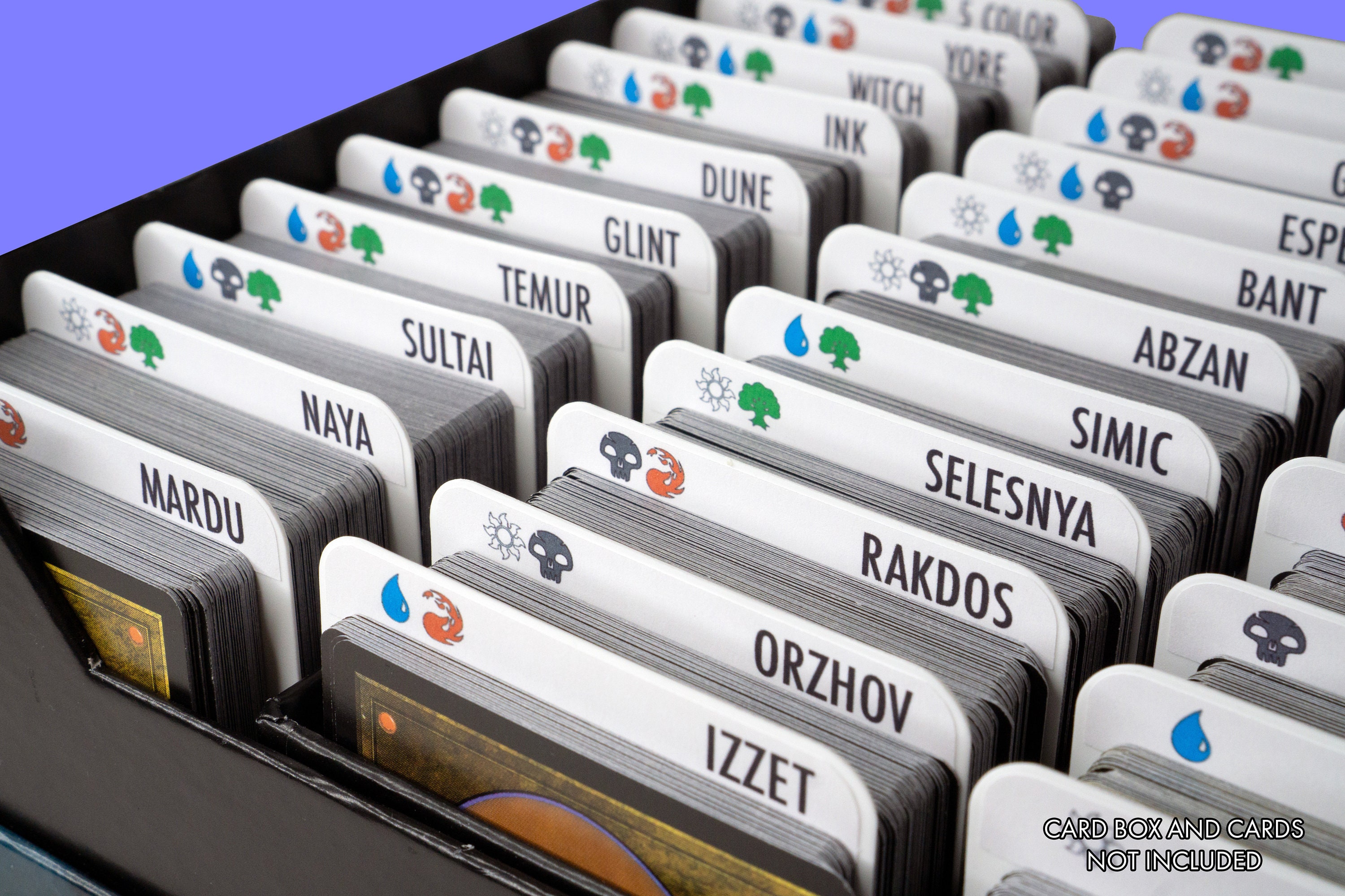 Sort MTG by Color Combinations Trading Card Dividers W/ FREE - Etsy