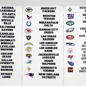 Sort Cards by Professional Football Teams | Card Dividers W/ FREE NFL ...
