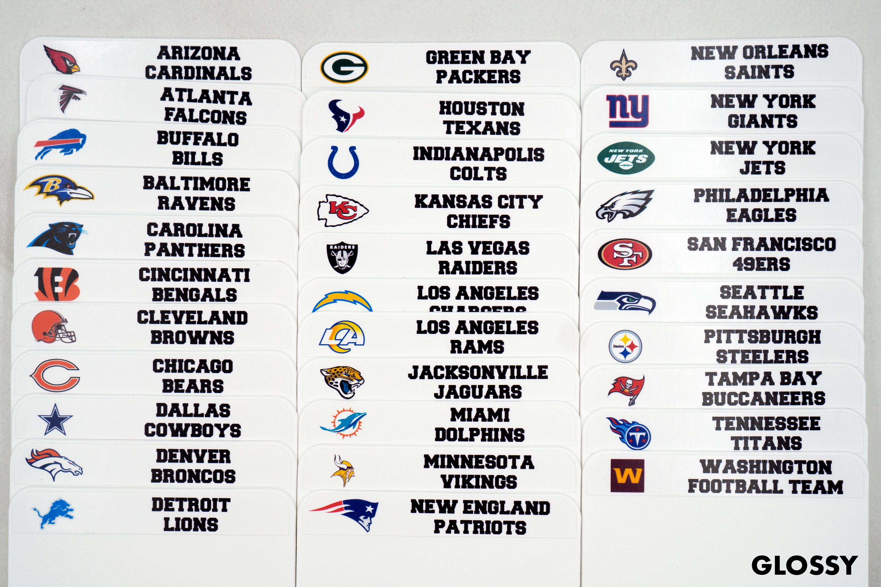 Sort Cards by Professional Football Teams | Card Dividers W/ FREE NFL ...