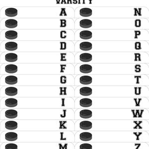 Sort Hockey Cards in Alphabetical Order | Card Dividers W/ FREE A to Z ...