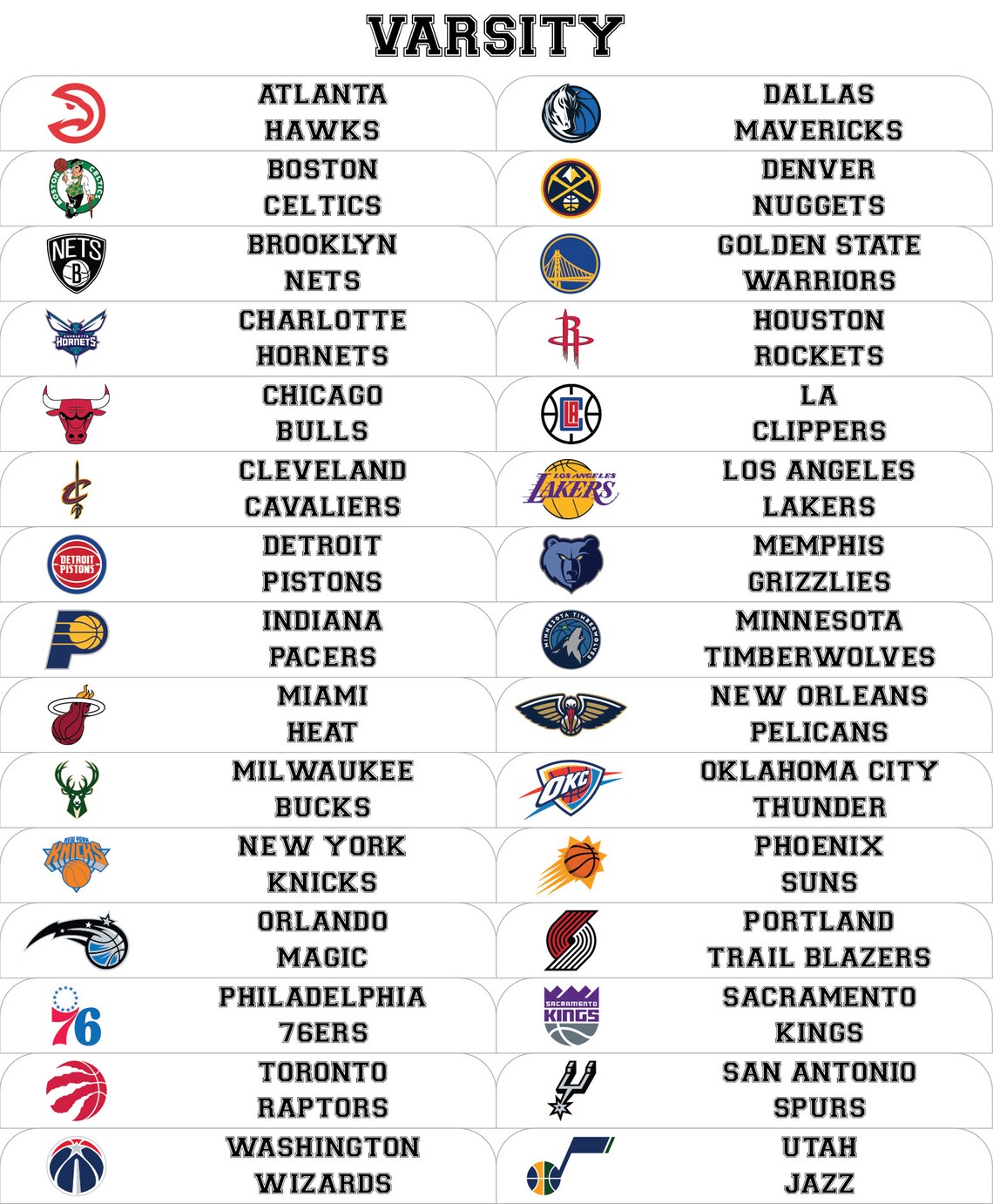 Sort Cards by Professional Basketball Teams | Card Dividers W/ FREE NBA ...