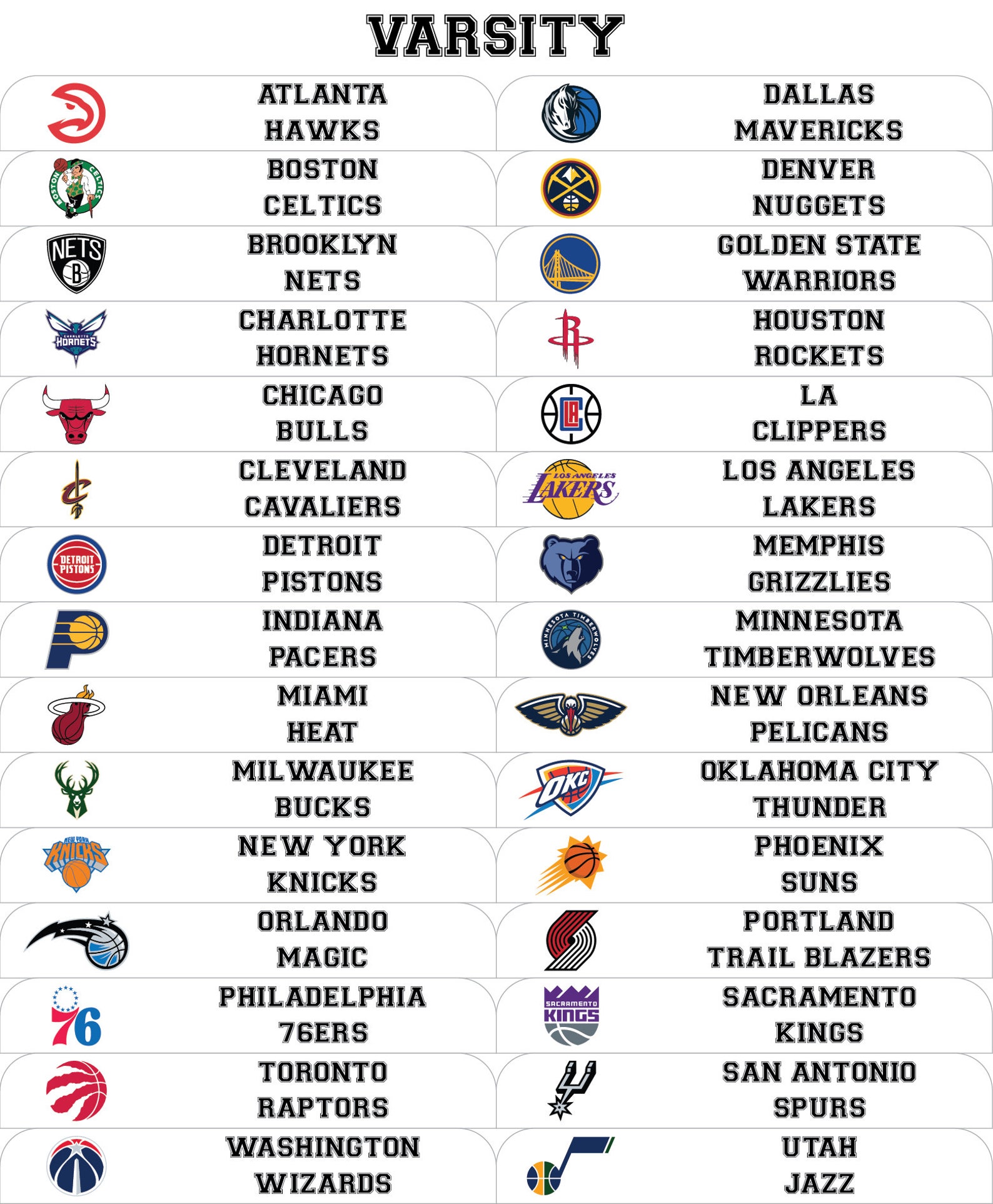 Sort Cards by Professional Basketball Teams | Card Dividers W/ FREE NBA ...