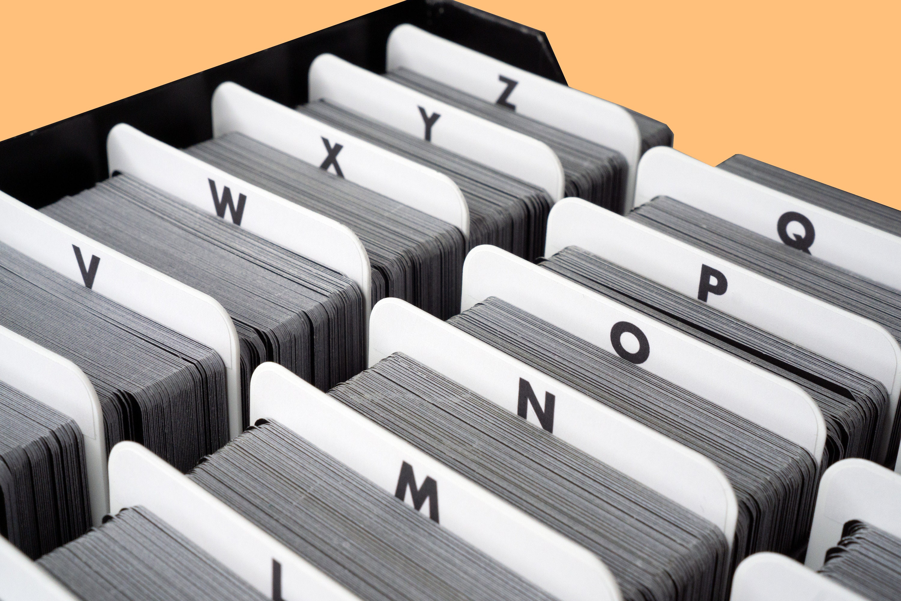 Card Dividers With Alphabet Labels | Vertical - Etsy